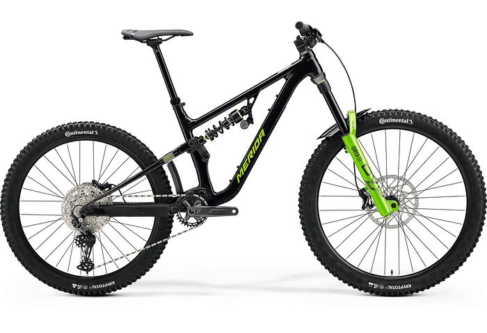 Merida One-Sixty FR 600 | Mountainbike | Metallic Black/Grey/Green ...