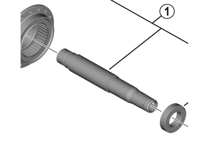 Shimano FH-MT410-B Rear Axle | Bakaxel cykel | Svart | TCMcykel.se