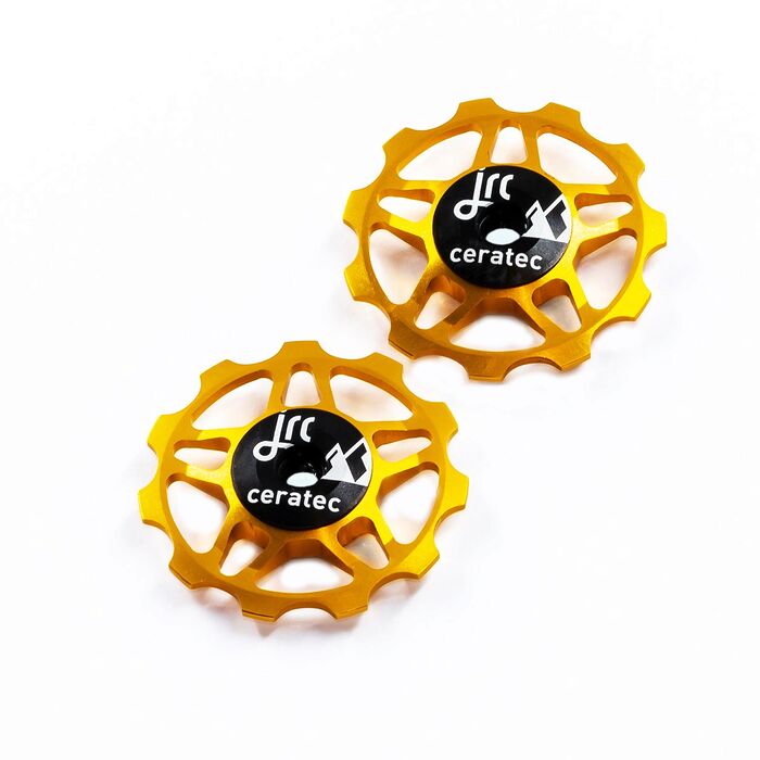 JRC 11T Ceramic Jockey Wheels | Keramiska rulltrissor | Guld | TCMcykel.se